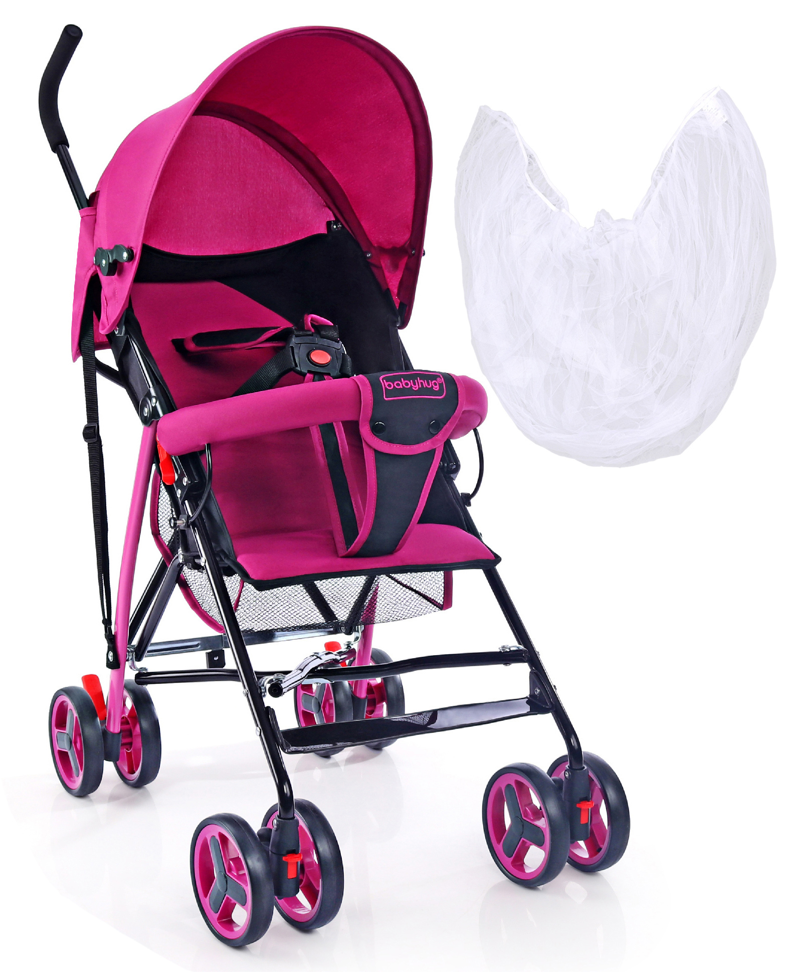 Buy Babyhug Agile Baby Light Weight Stroller Buggy With Umbrella Fold ...