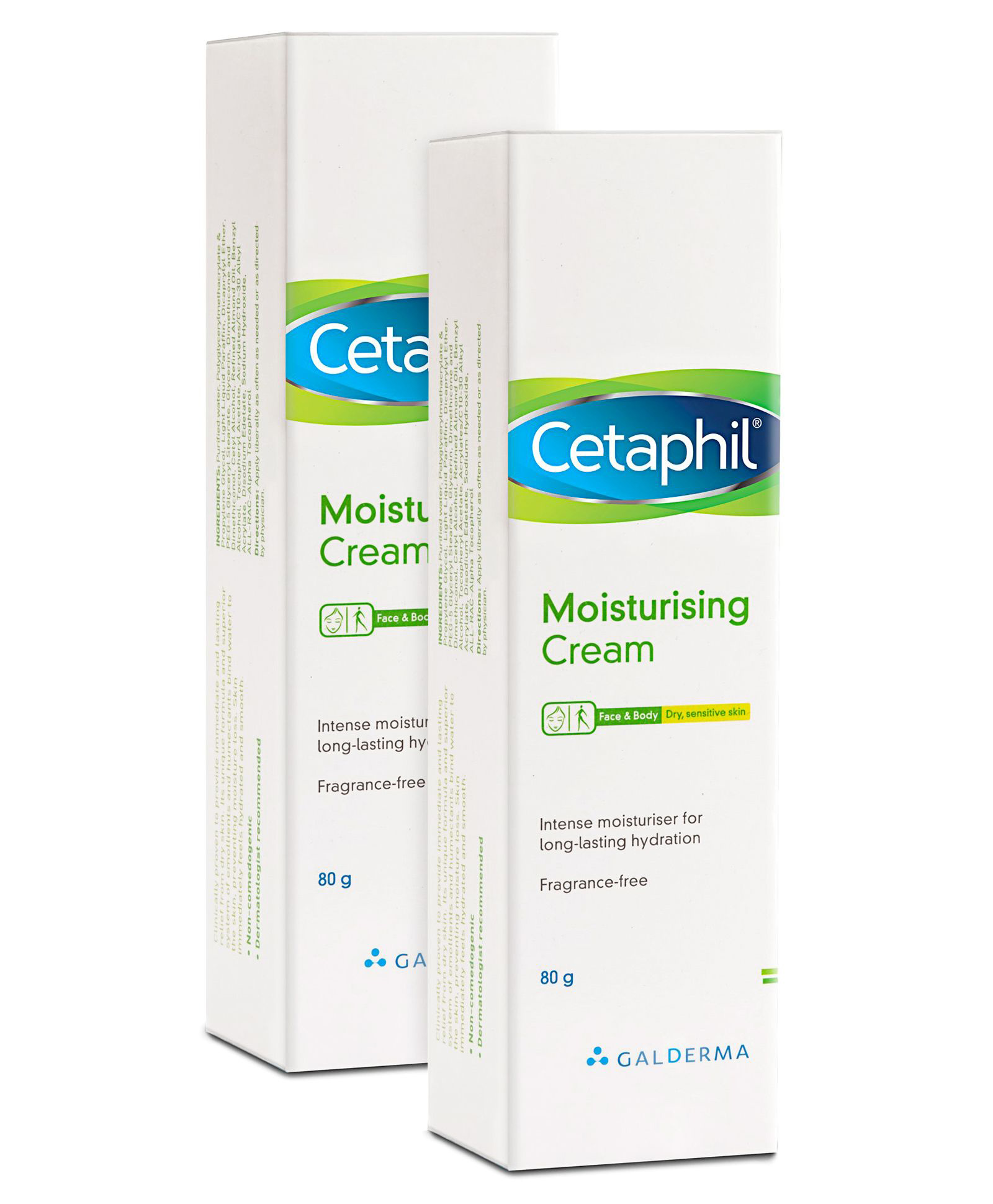 Buy Cetaphil Moisturising Cream - 80 gm Pack of 2 Online at FirstCry.com