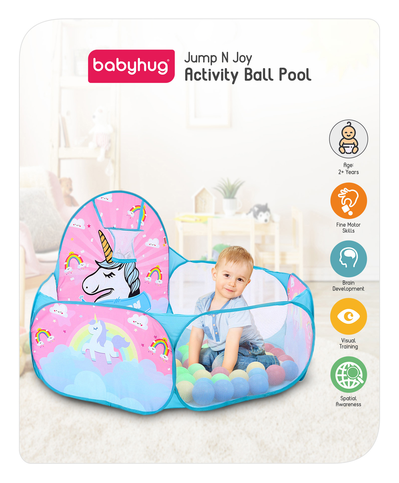 Buy Babyhug Keep Me Close 2 in 1 Playpen Cum Baby Cot With Mosquito Net ...