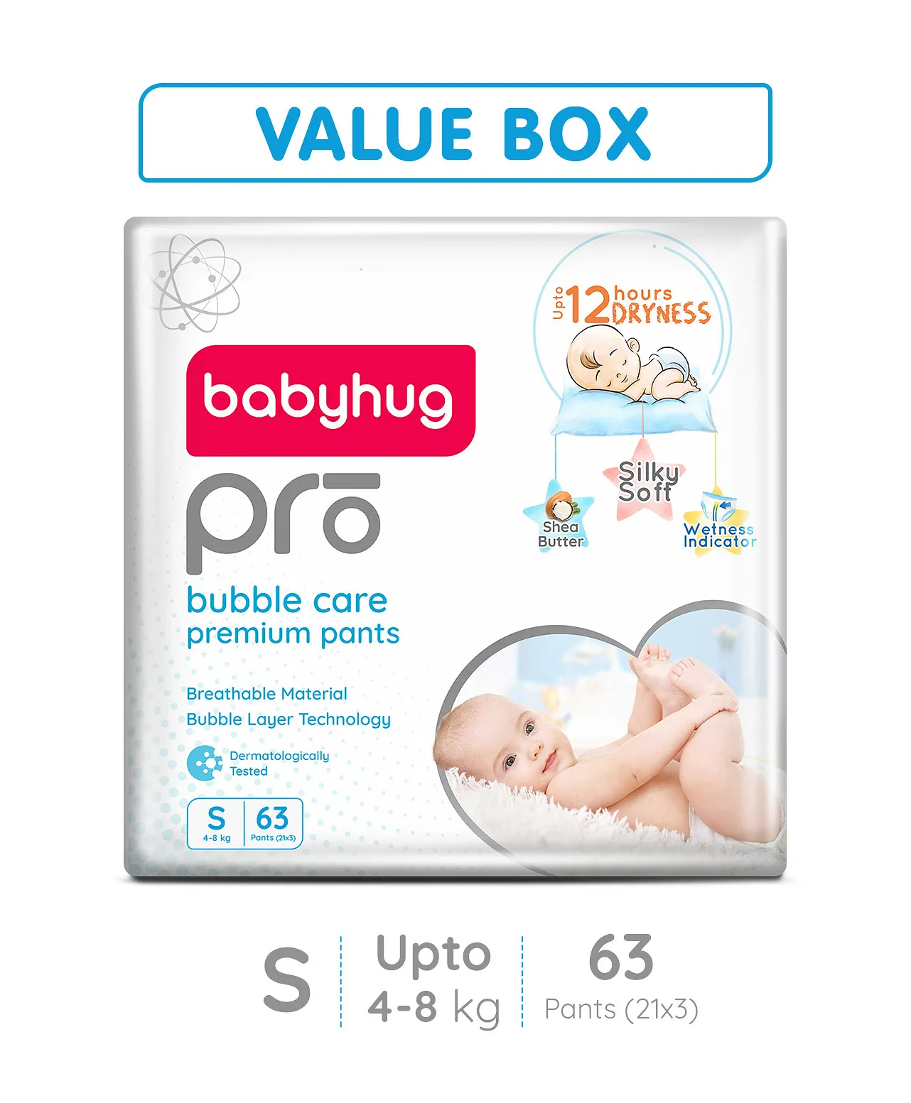 Buy Babyhug Pro Bubble Care Premium Pant Style Diapers Small - 21 ...