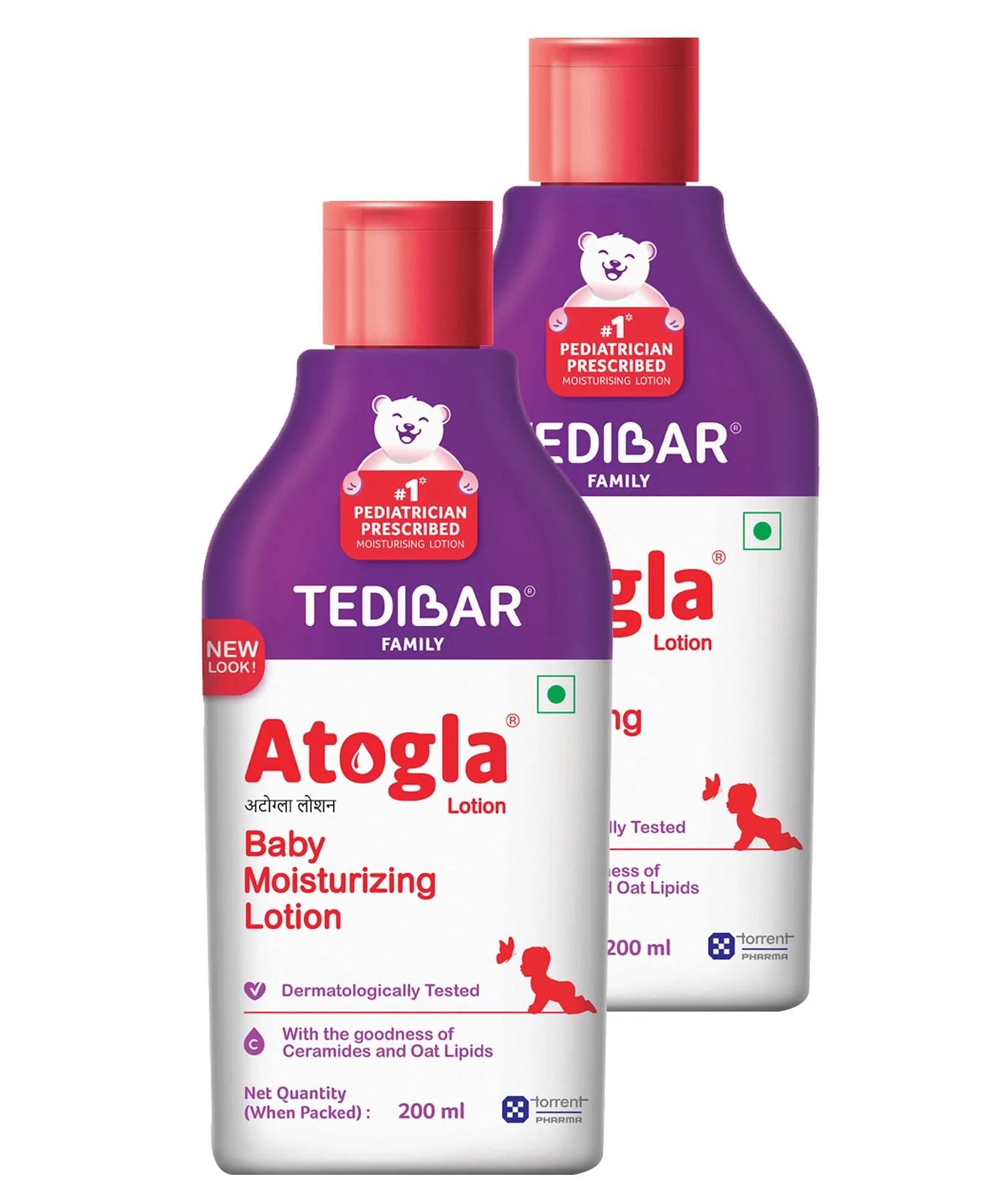 Buy Atogla Moisturizing baby lotion 200ml (Pack of 2) for all skin ...