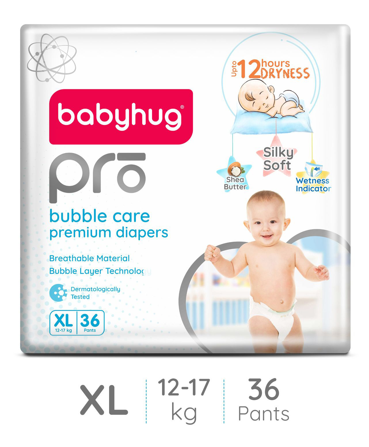 Buy Babyhug Pro Bubble care premium Pant Style Diaper Extra Large - 36 ...