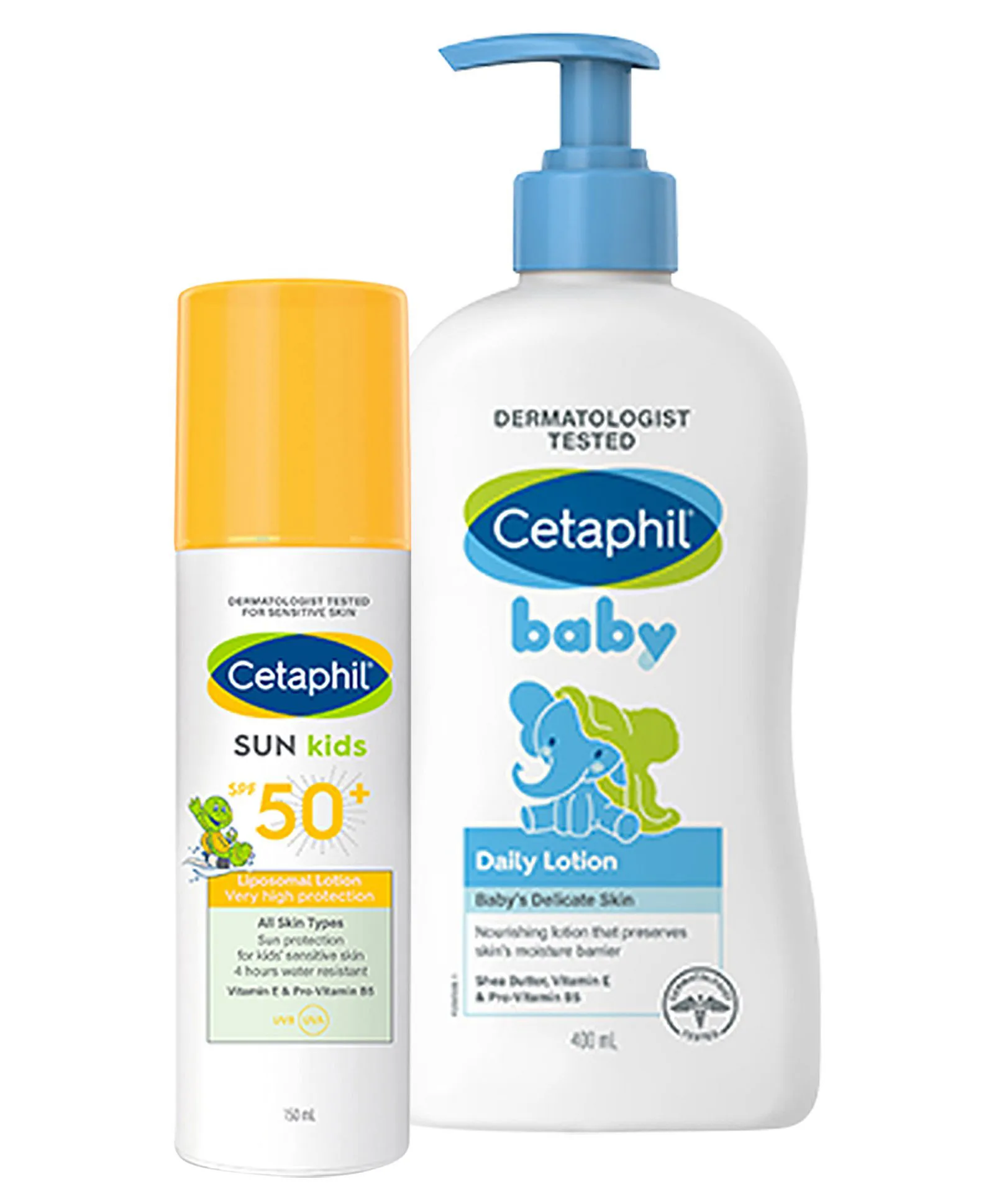 Buy Cetaphil Baby Sun Kids SPF 50 Gel With Daily Lotion (150 ml - 400 ...