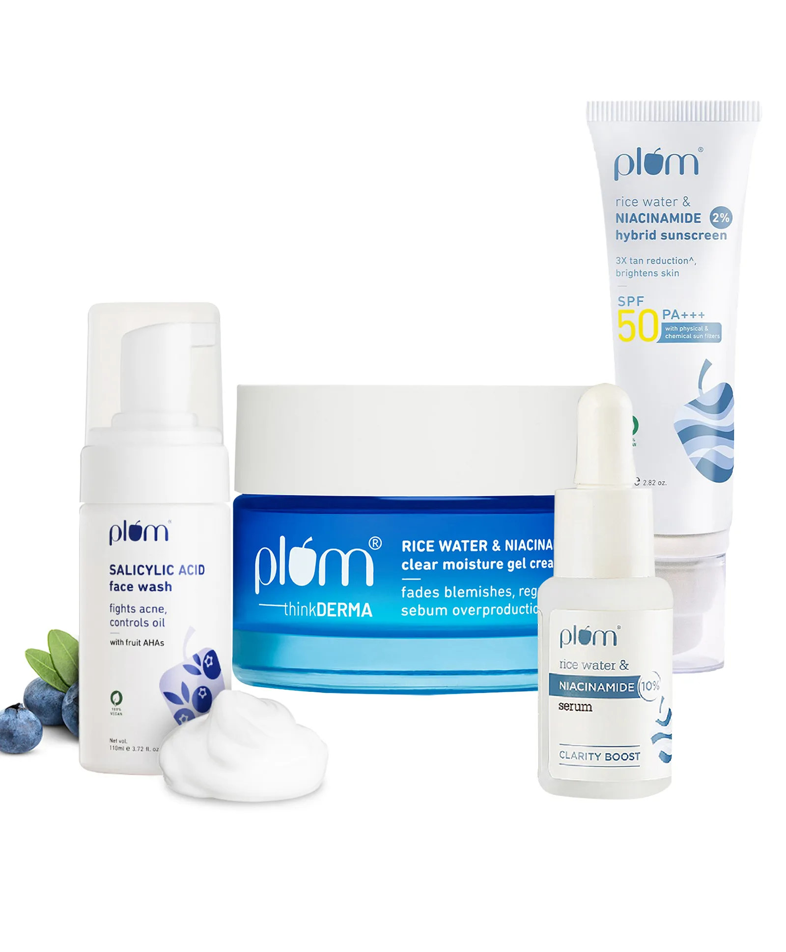 Buy Plum Bright & Clear Skin CSMS Combo With Niacinamide & Salicylic ...