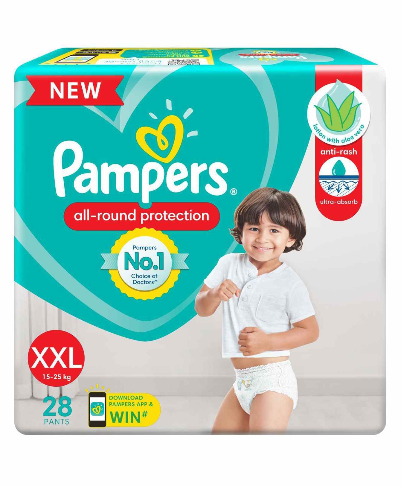 Buy Pampers Baby Dry Pant Style Diapers XXL Size - 28 Pieces ( Pack of ...