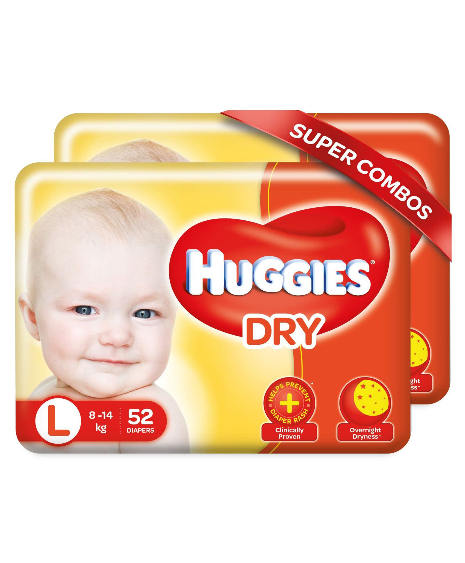 Buy Huggies New Dry Diapers Large - 104 Pieces & Babyhug Premium Baby ...