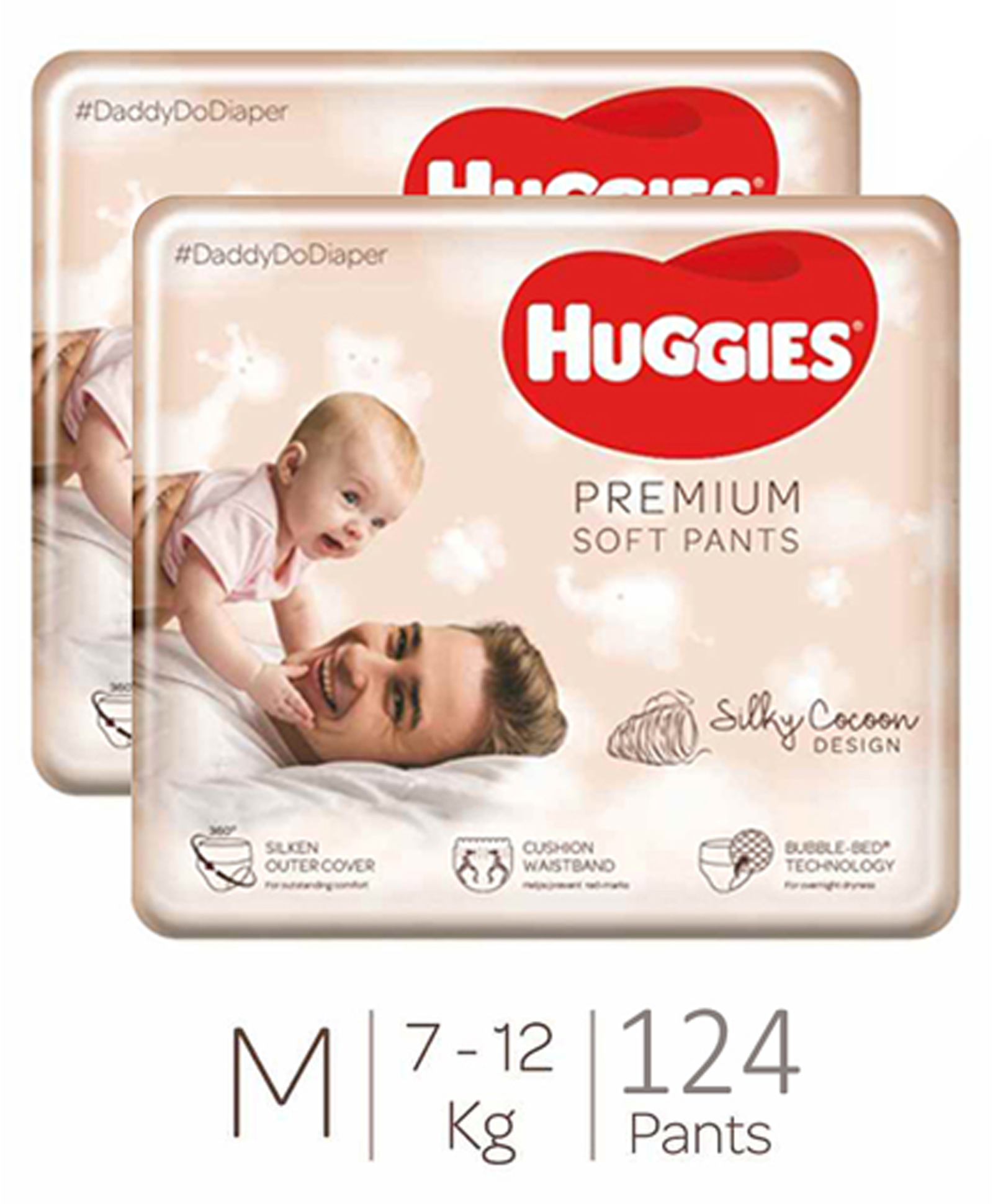 Buy Huggies Premium Soft Pants Medium Size Diapers - 62 Pieces - (Pack ...