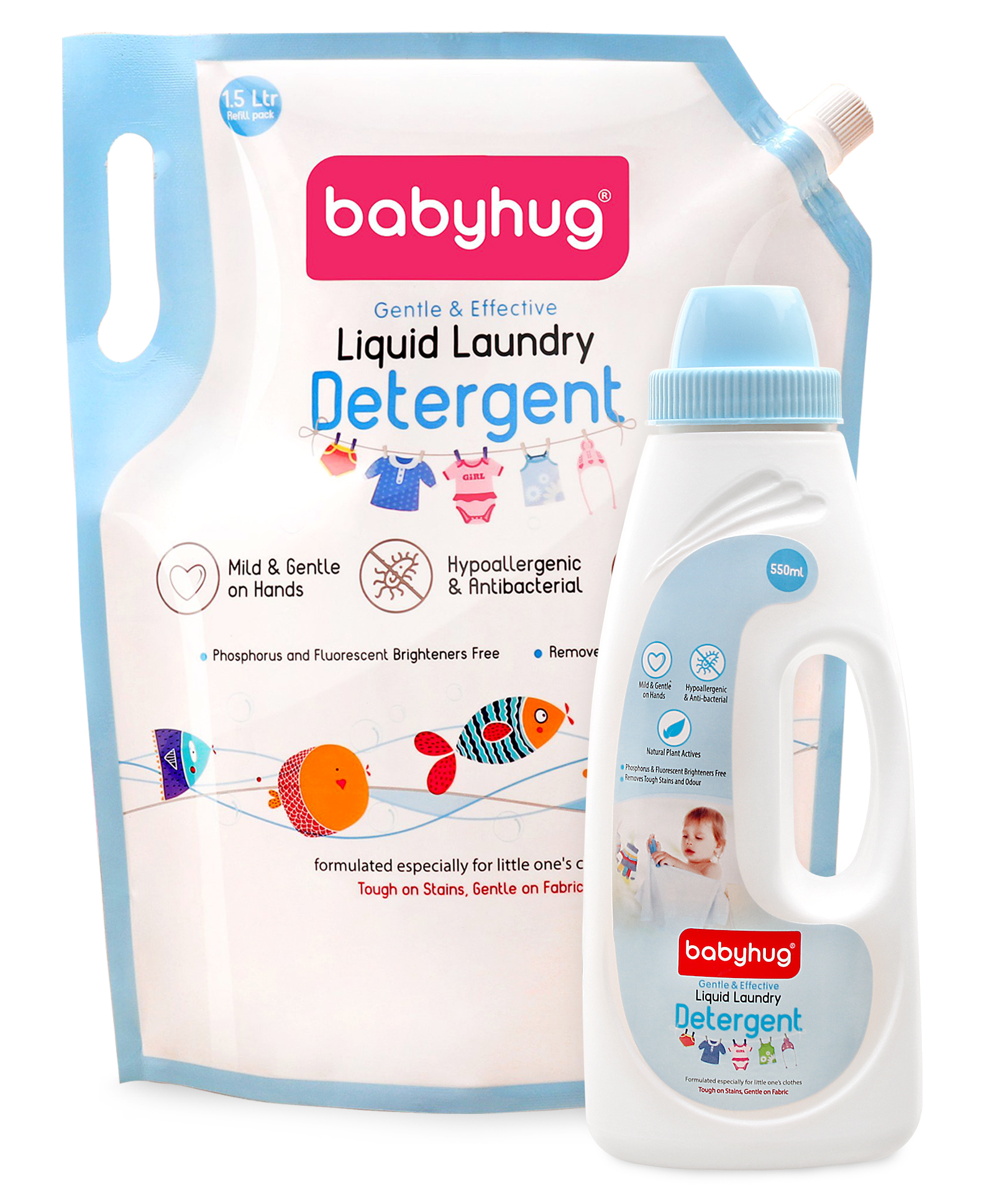 Buy Babyhug Plant Based Disinfectant Liquid Laundry Detergent - 2050 ml ...
