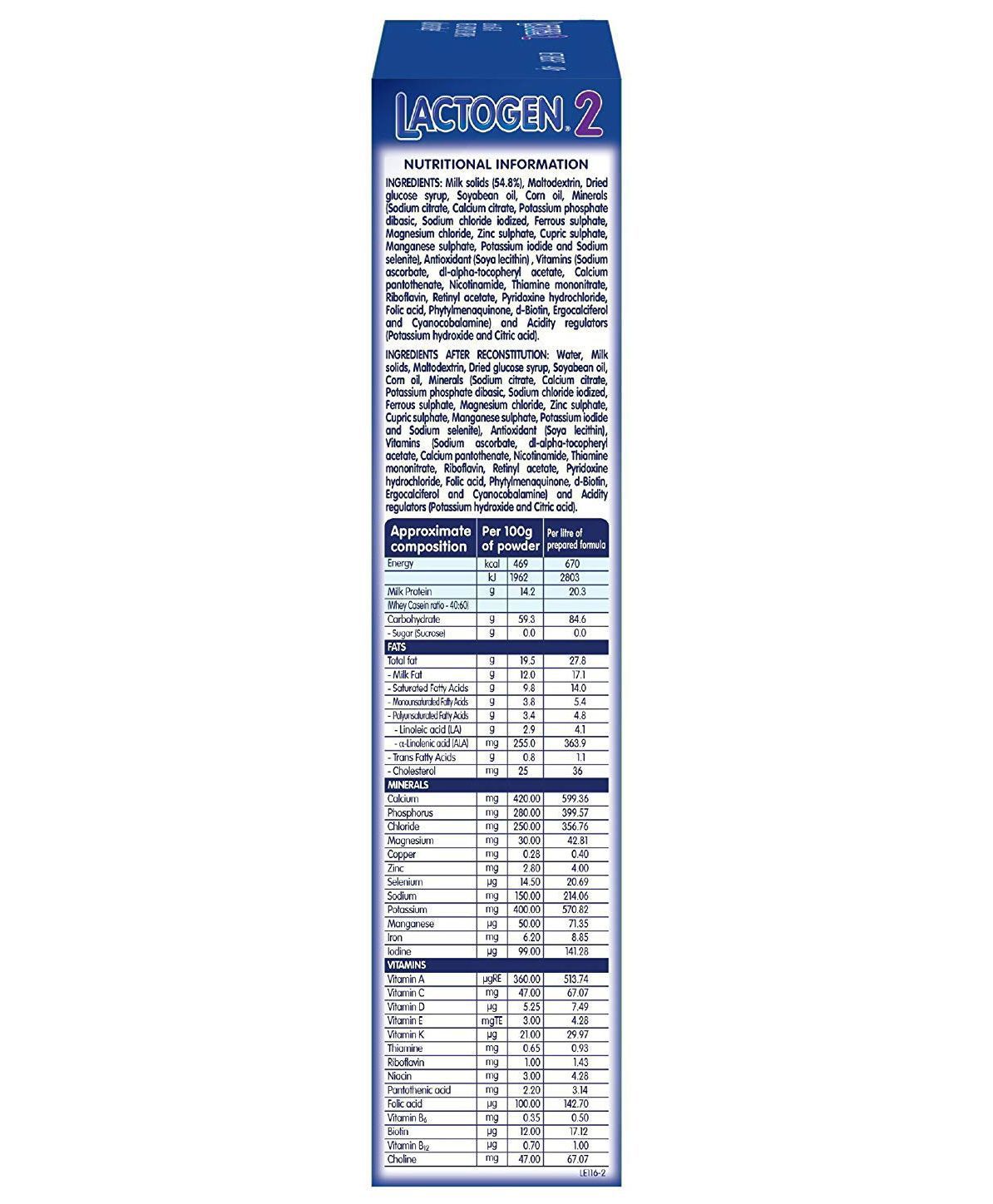 Buy Nestle Lactogen 2 Follow-Up Formula Powder - After 6 months Stage 2 ...