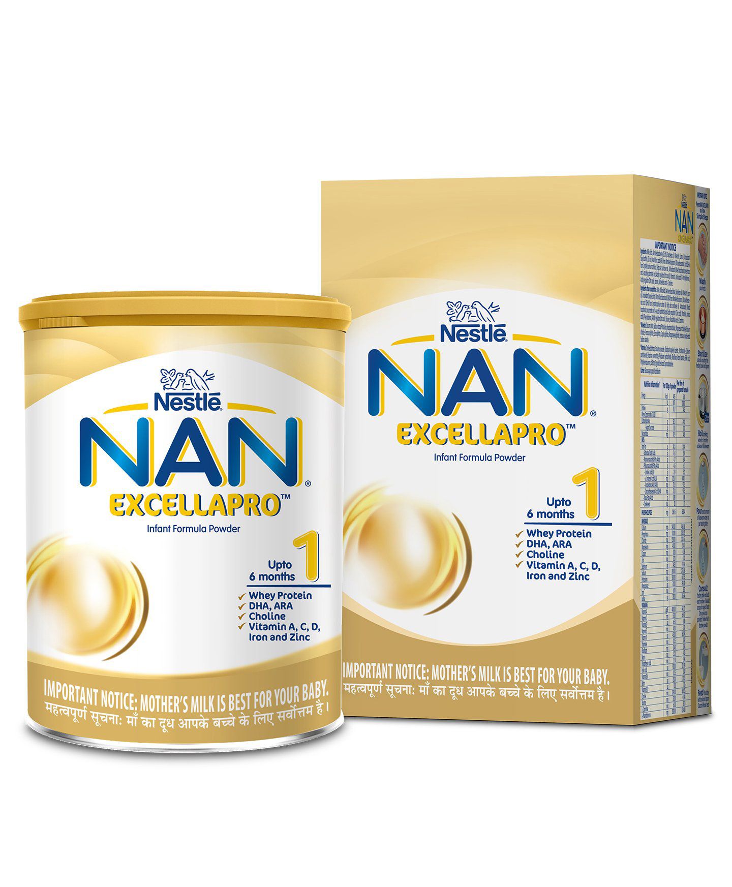 Buy Nestle Nan Excella Pro 1 Infant Formula Powder - Upto 6 months ...