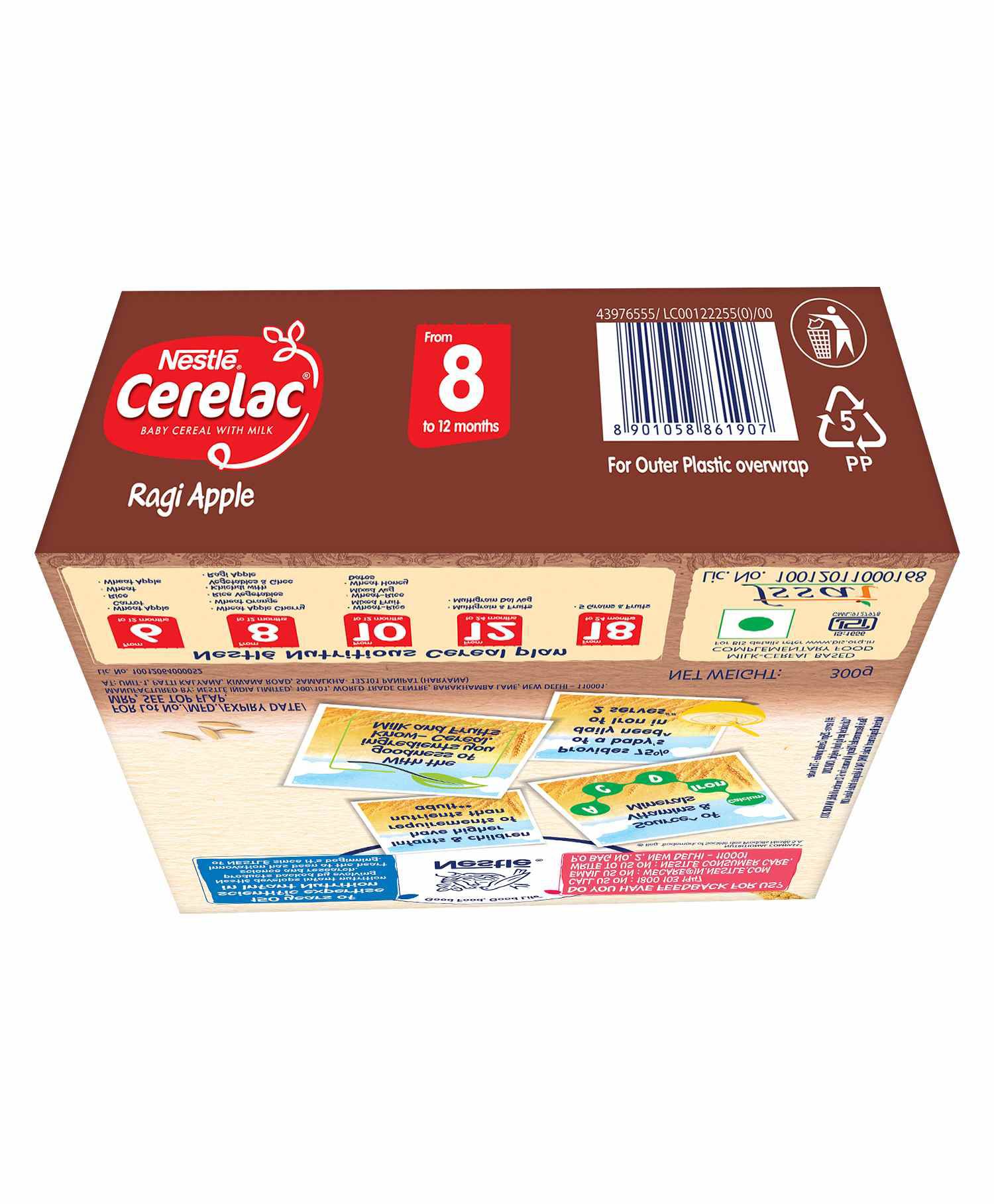 Buy Nestle Cerelac Fortified Baby Cereal With Milk Multi Ragi Apple ...