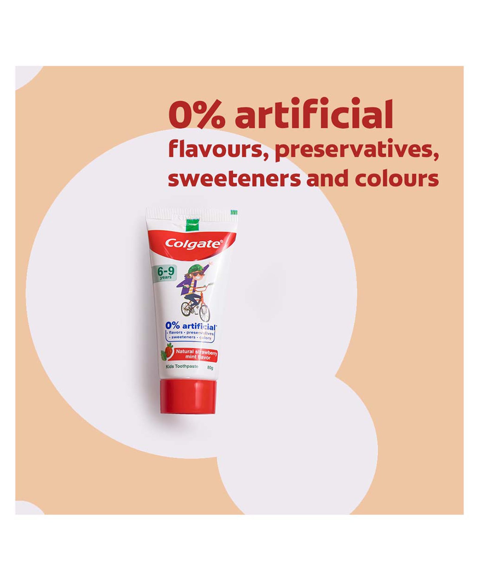Buy Colgate Toothpaste for Kids (6-9 years), Natural Strawberry Mint ...